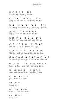 Pasilyo Piano letter notes by SunKissed Lola