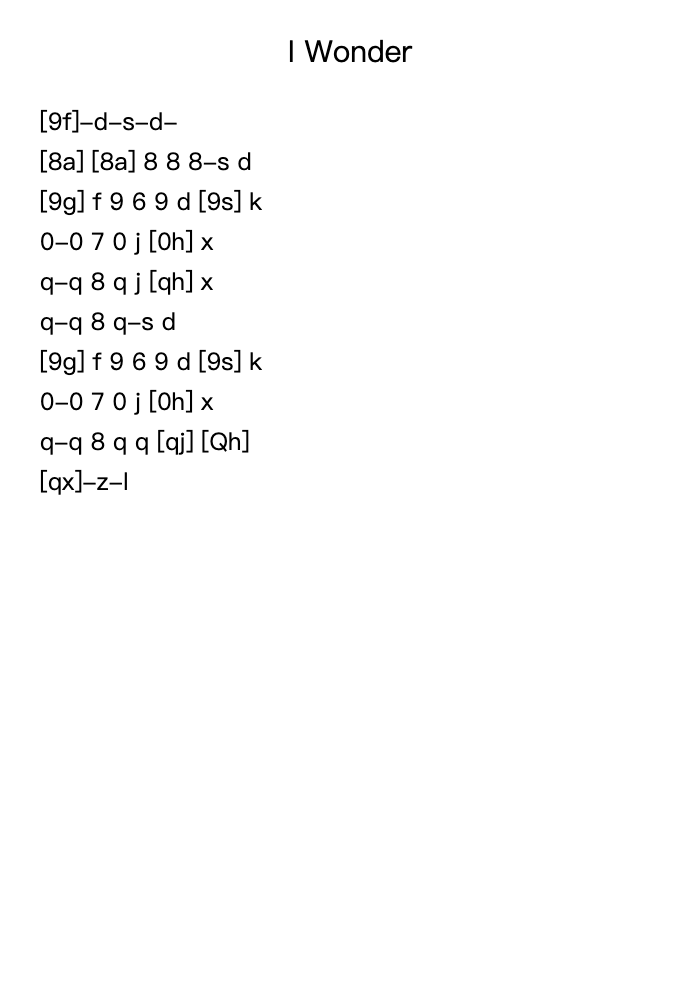 I Wonder Roblox Piano Sheet by Kanye West