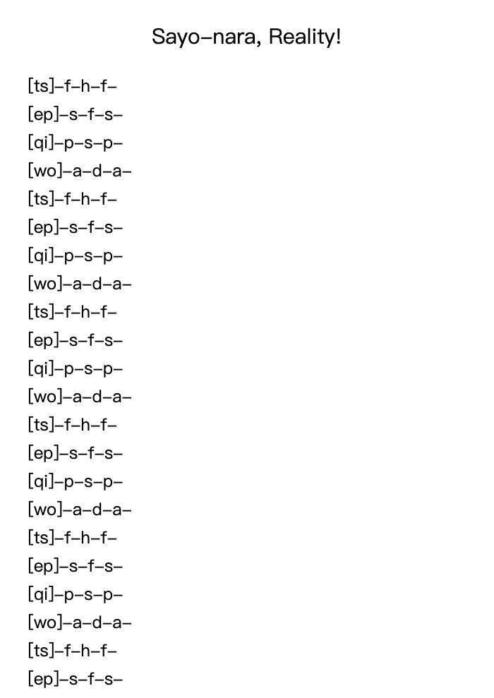 Sayo-nara, Reality! Roblox Piano Sheet by Dan Salvato