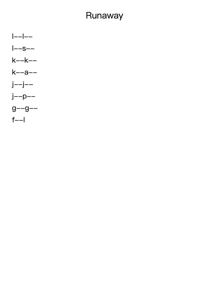 Runaway Roblox piano keyboard sheets by Kanye West-Arr.Bunjoan Payley ...