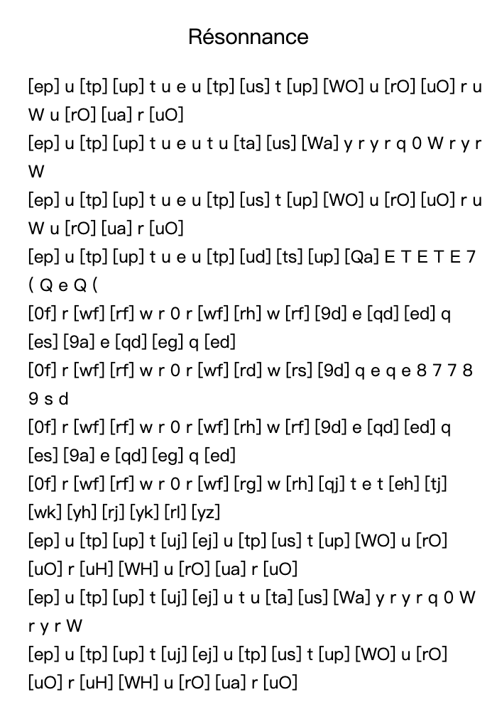 Résonance Roblox Piano Sheet by Lionel Rusquet