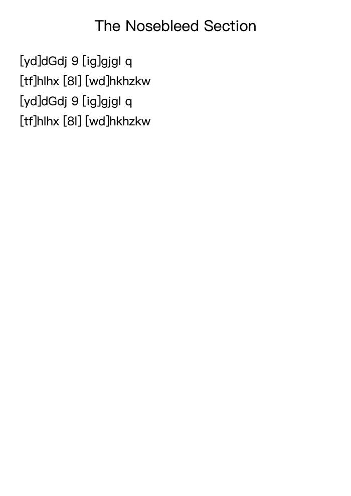 The Nosebleed Section Roblox piano keyboard sheets by Hilltop Hoods-Arr ...