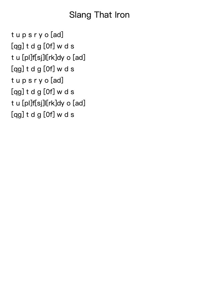 Slang That Iron Roblox Piano Sheet by YNW Melly