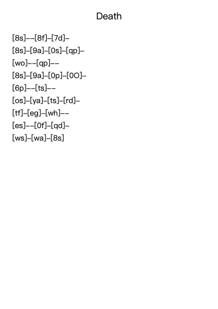 Death Roblox Piano Sheet by William Henry Havergal