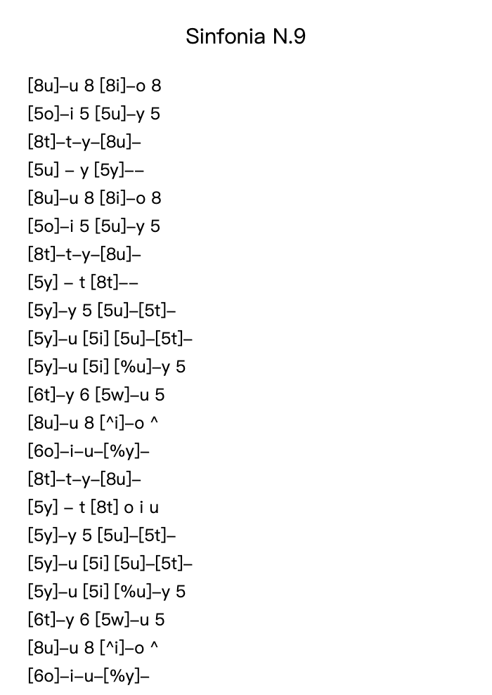 Sinfonia N.9 Roblox Piano Sheet by Ludwig van Beethoven