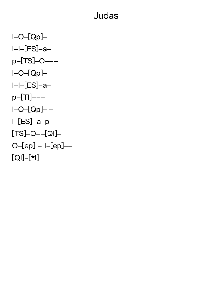 Judas Roblox Piano Sheet by Lord Of The Lost