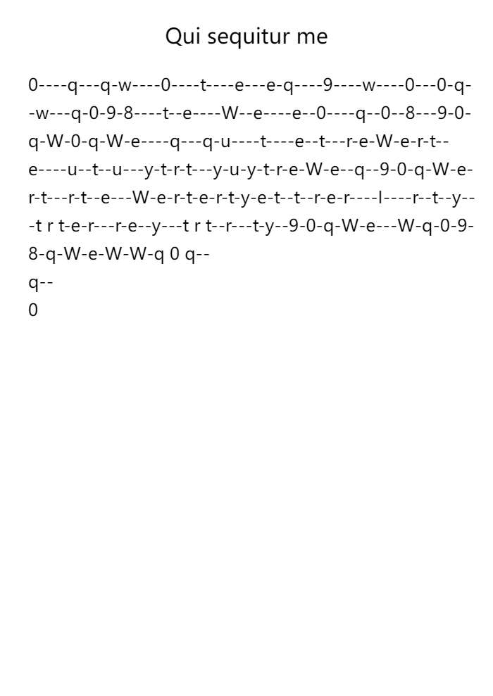 6v. Qui sequitur me Roblox piano keyboard sheets by Orlando di Lasso ...