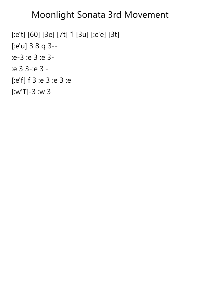 Sheet de Piano Moonlight Sonata 3rd Movement Roblox por Ludwig van ...