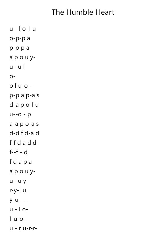 The Humble Heart Roblox Piano Sheet by Trainermeta