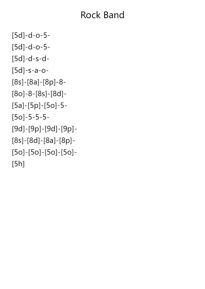 Rock BandFeuille de Piano Roblox par Julie A. Lind
