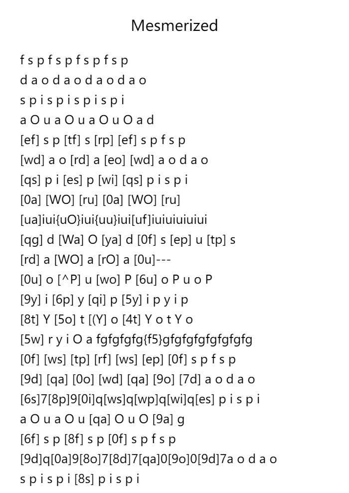 Mesmerized Roblox Piano Sheet by Dempfay