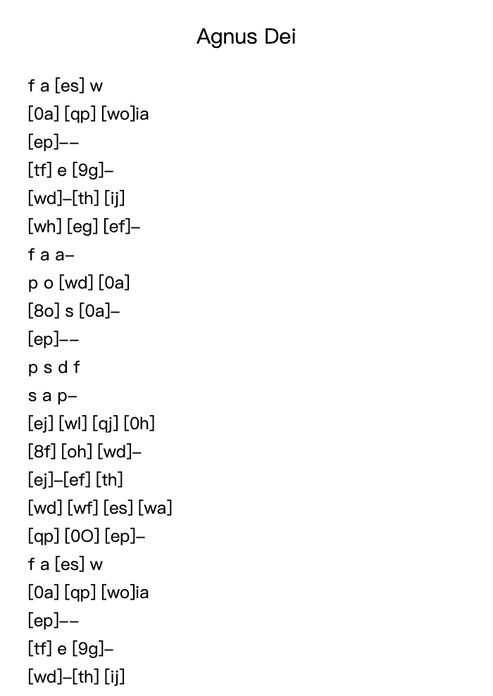 Agnus Dei Roblox Piano Blad door Blaise.I