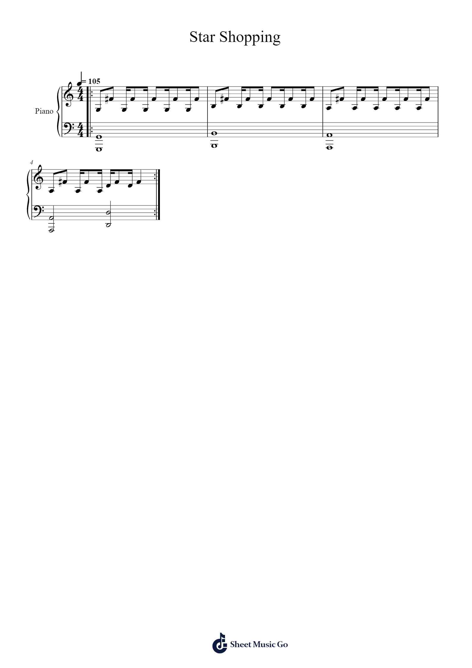 Star Shopping Sheet Music by Lil Peep-Arr.Chrisboyd Crosean