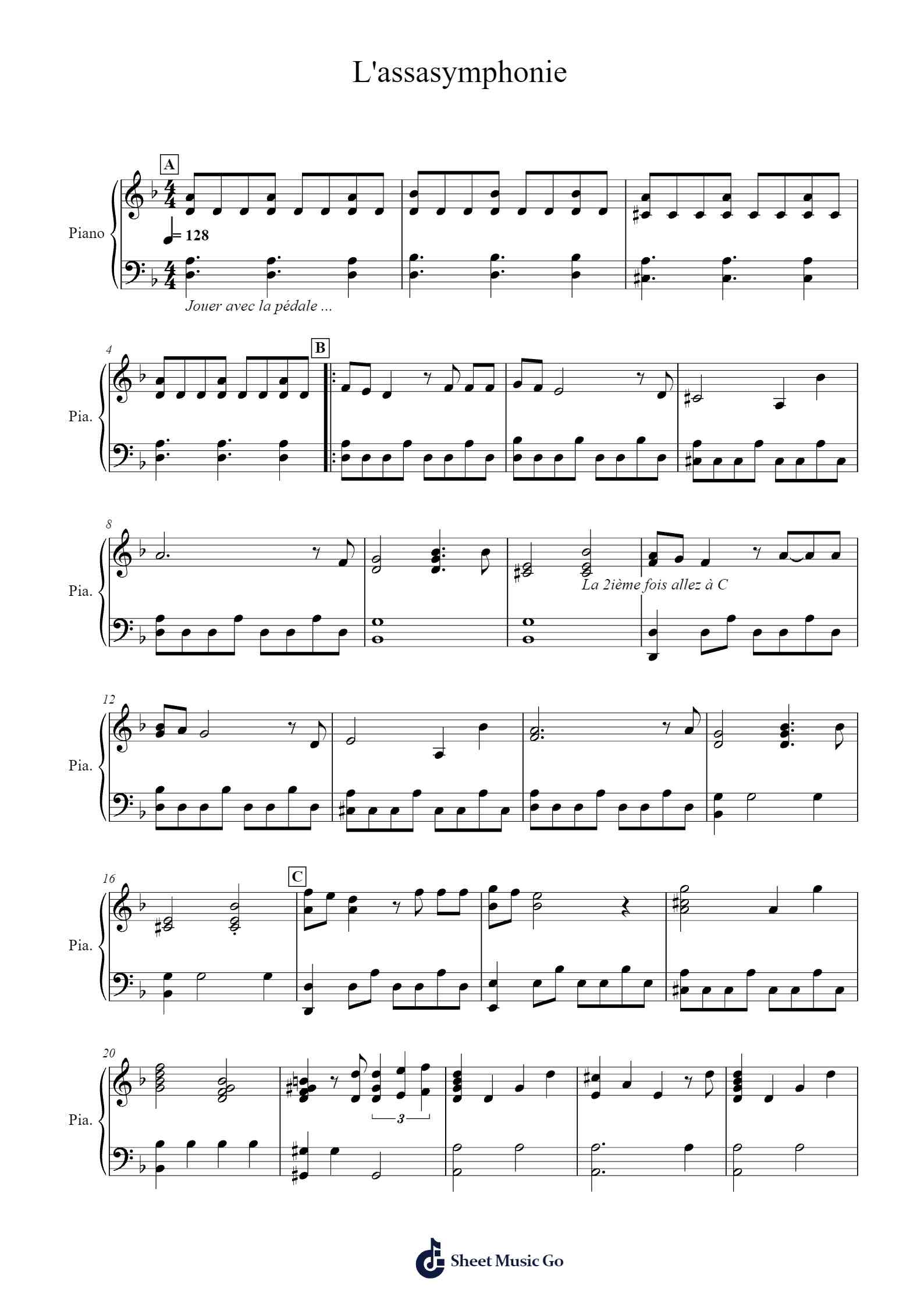 L'assasymphonie Sheet Music by Mozart L'opera Rock-Arr.Moulboyce