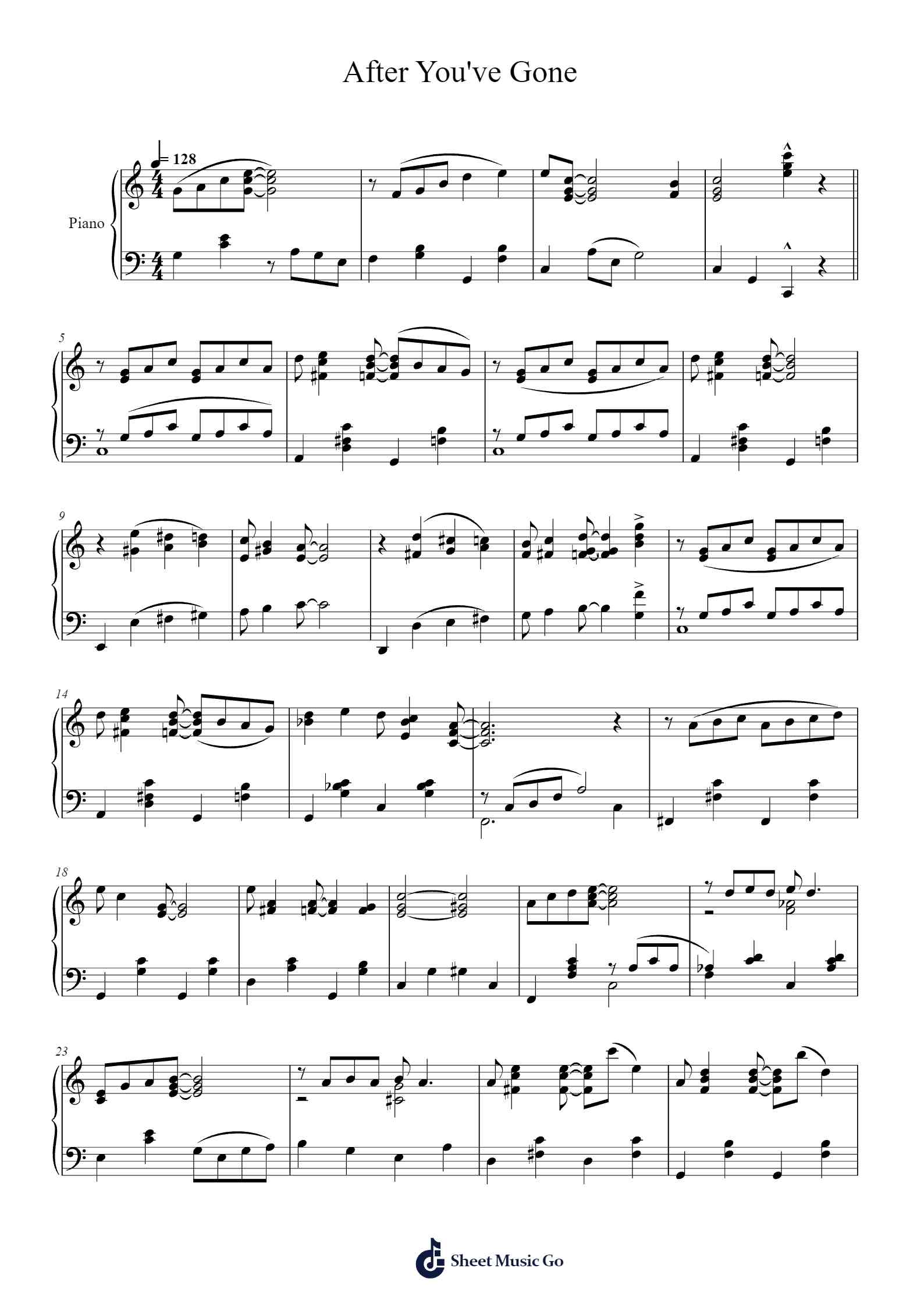 Gone Angels Sheet Music by Mili-Arr.Chrisboyd Crosean