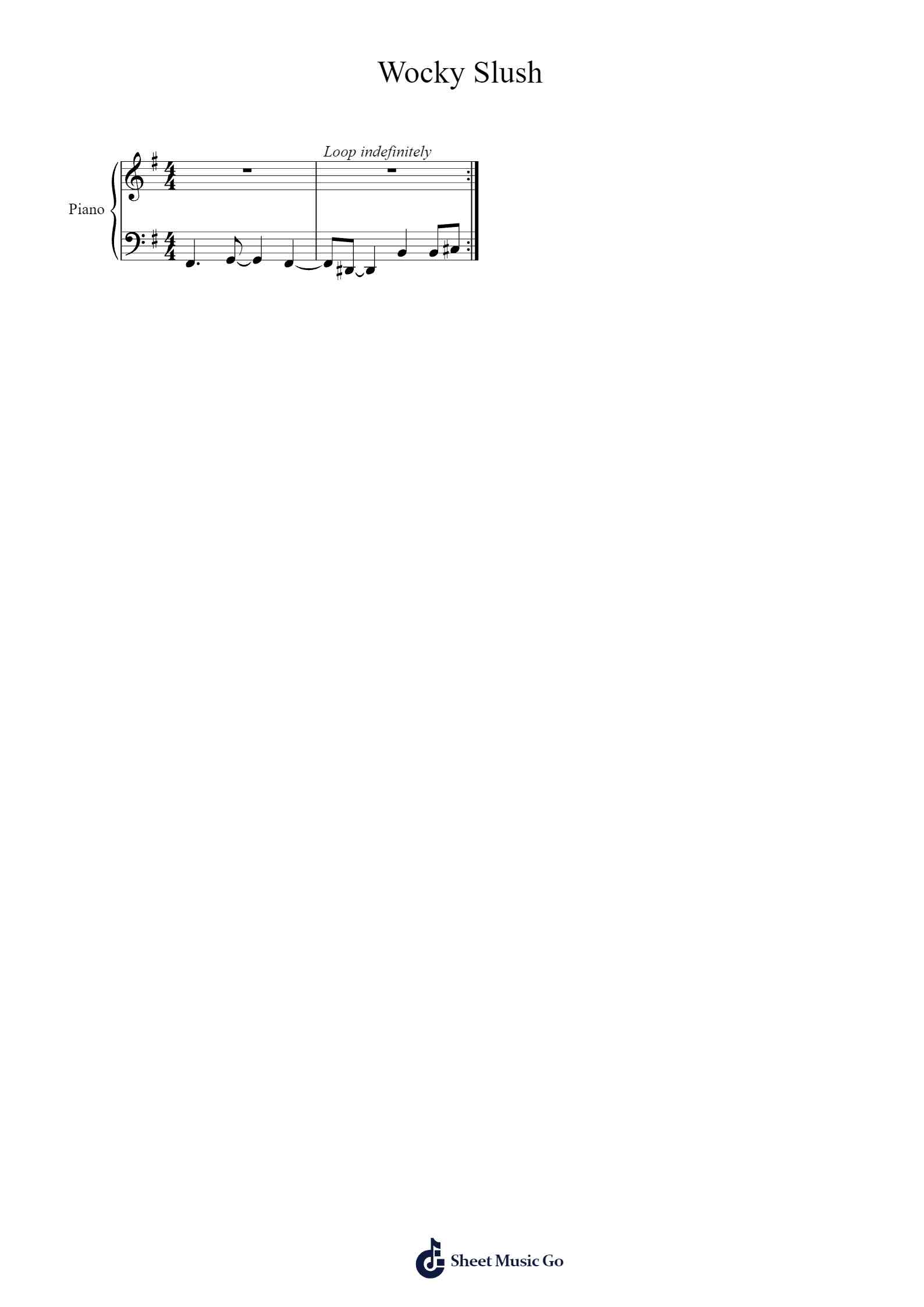 Wocky Slush Sheet Music by Texako-Arr.Bairddict Sasback