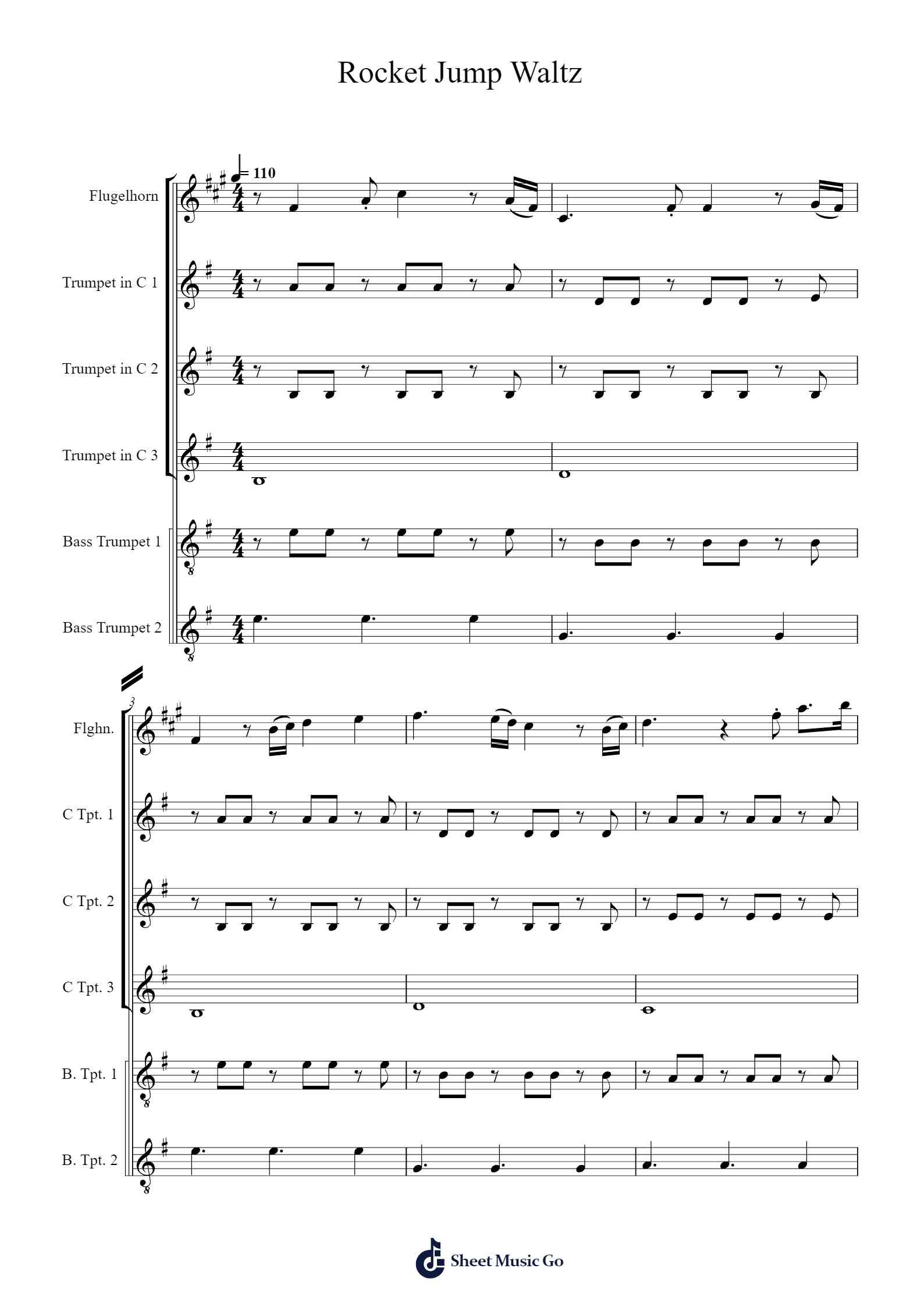 Rocket Jump Waltz Sheet Music by Valve Studio Orchestra-Arr.Bartblack Jobky