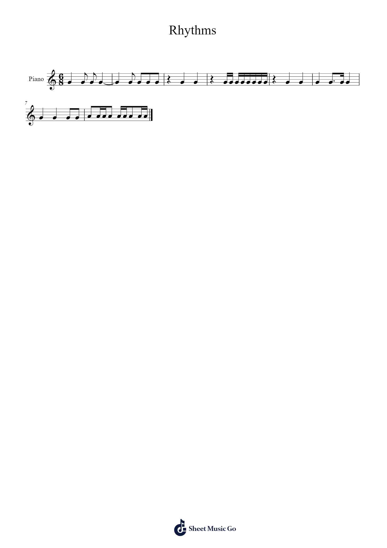 Rhythms Sheet Music by Alexis Miller-Arr.Sanjay Lanh