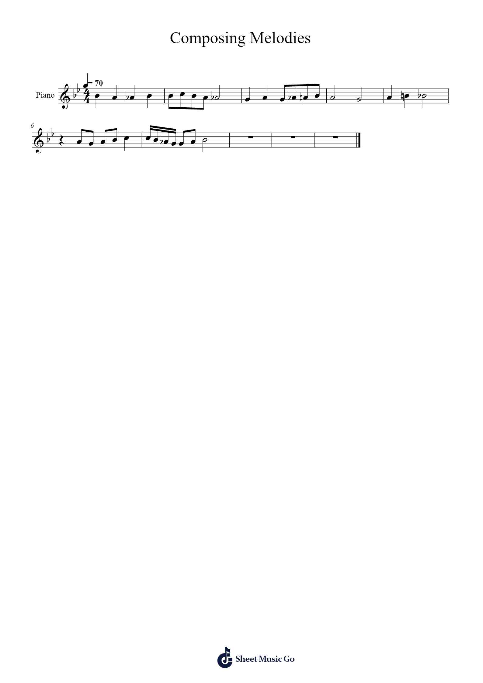 Composing Melodies Sheet Music by -Arr.Dulshall
