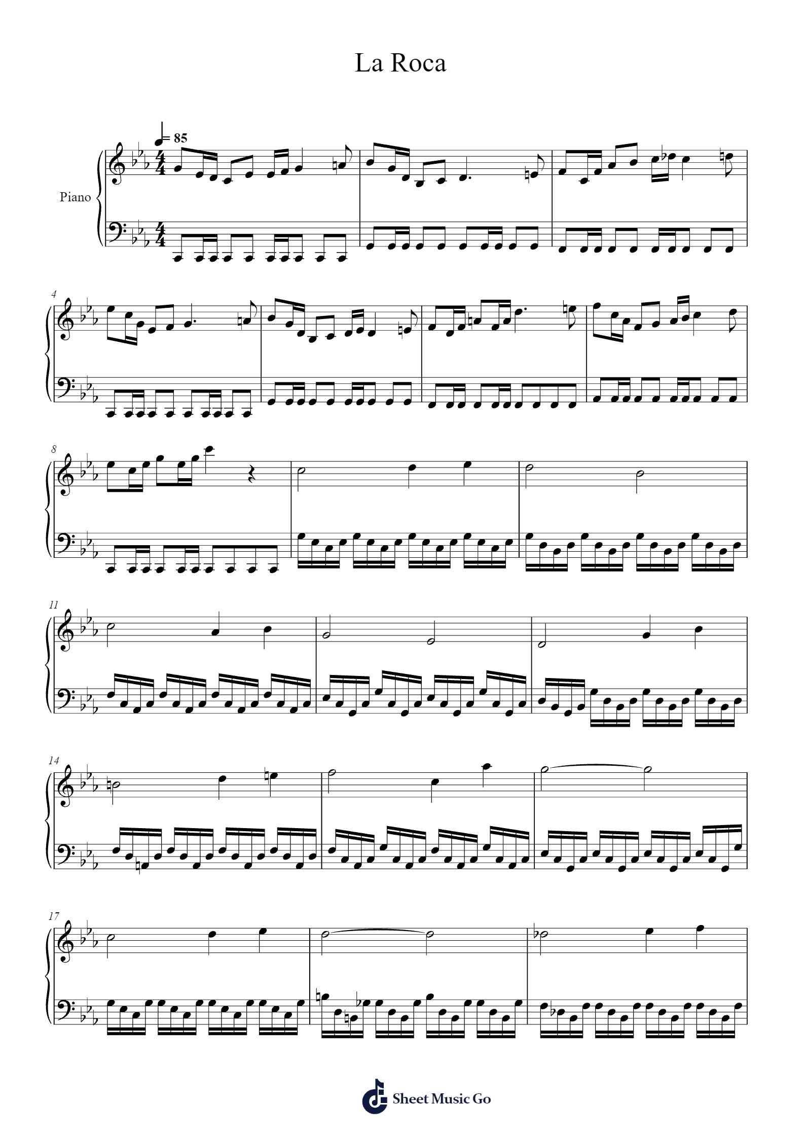 La Roca Partition par Daniel Bernstein/Guy Whitmore - Arr. Bophen