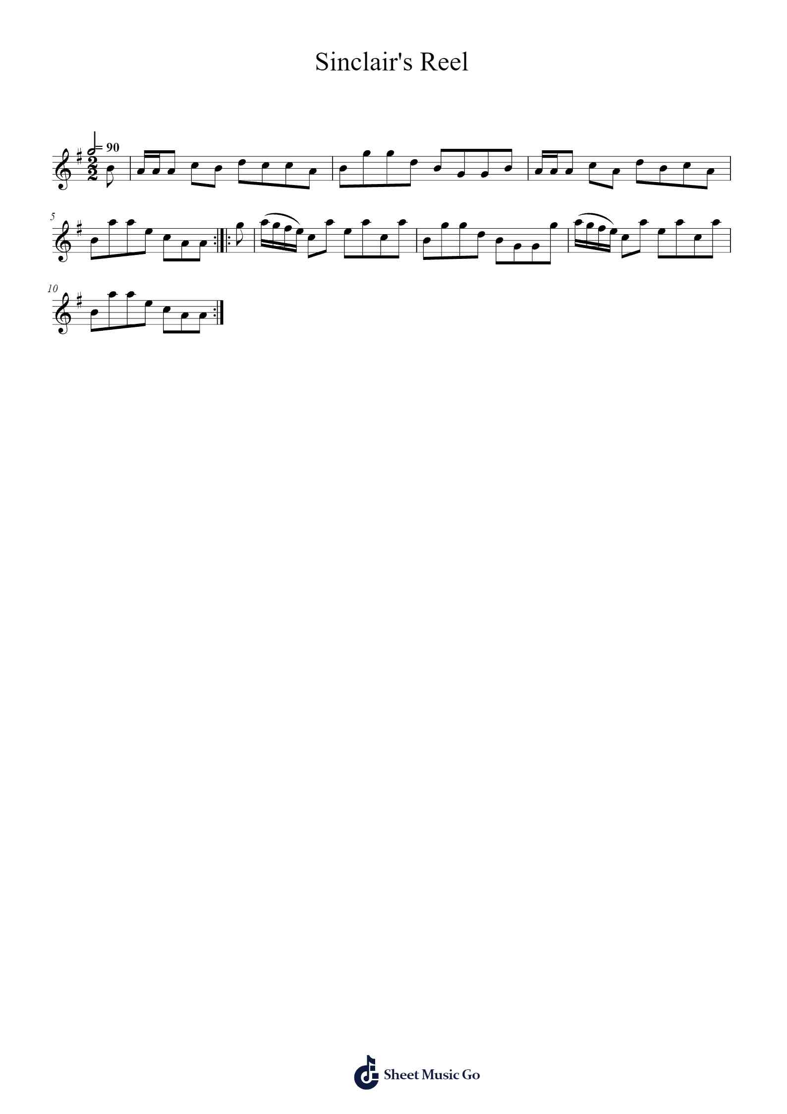 Sinclair's Reel Sheet Music by James Lishman-Arr.Guygray