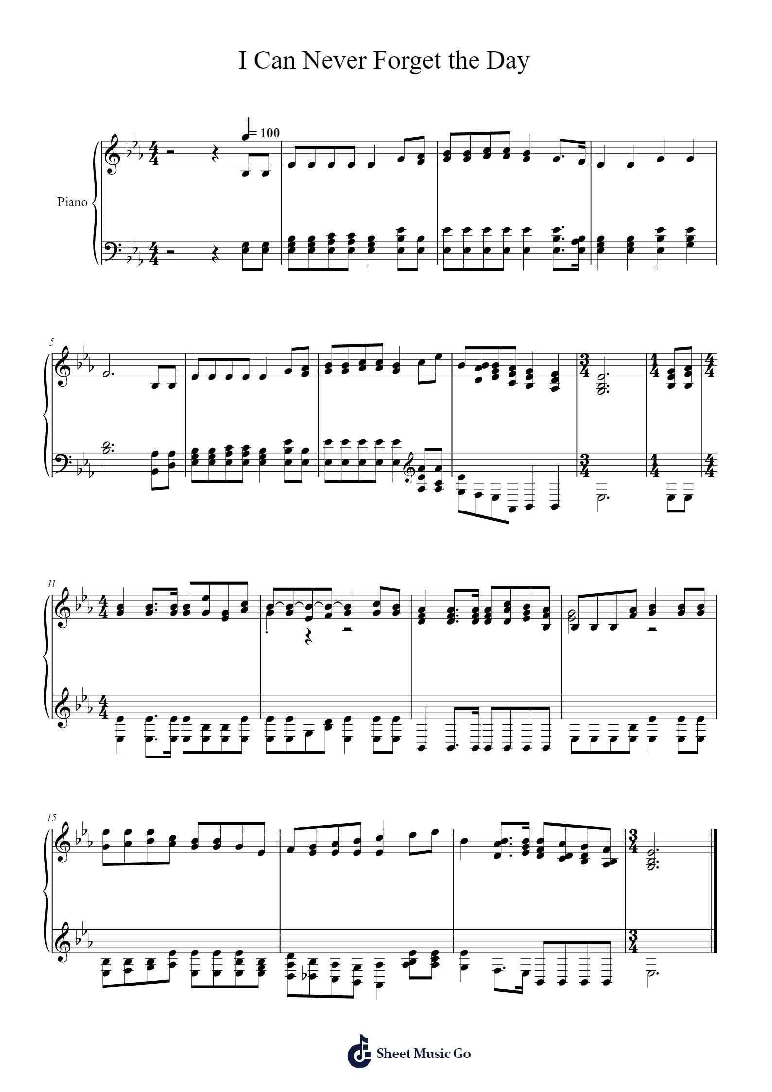 I Can Never Forget the Day Sheet Music by Isaac Watts-Arr.Holew Brianmaud