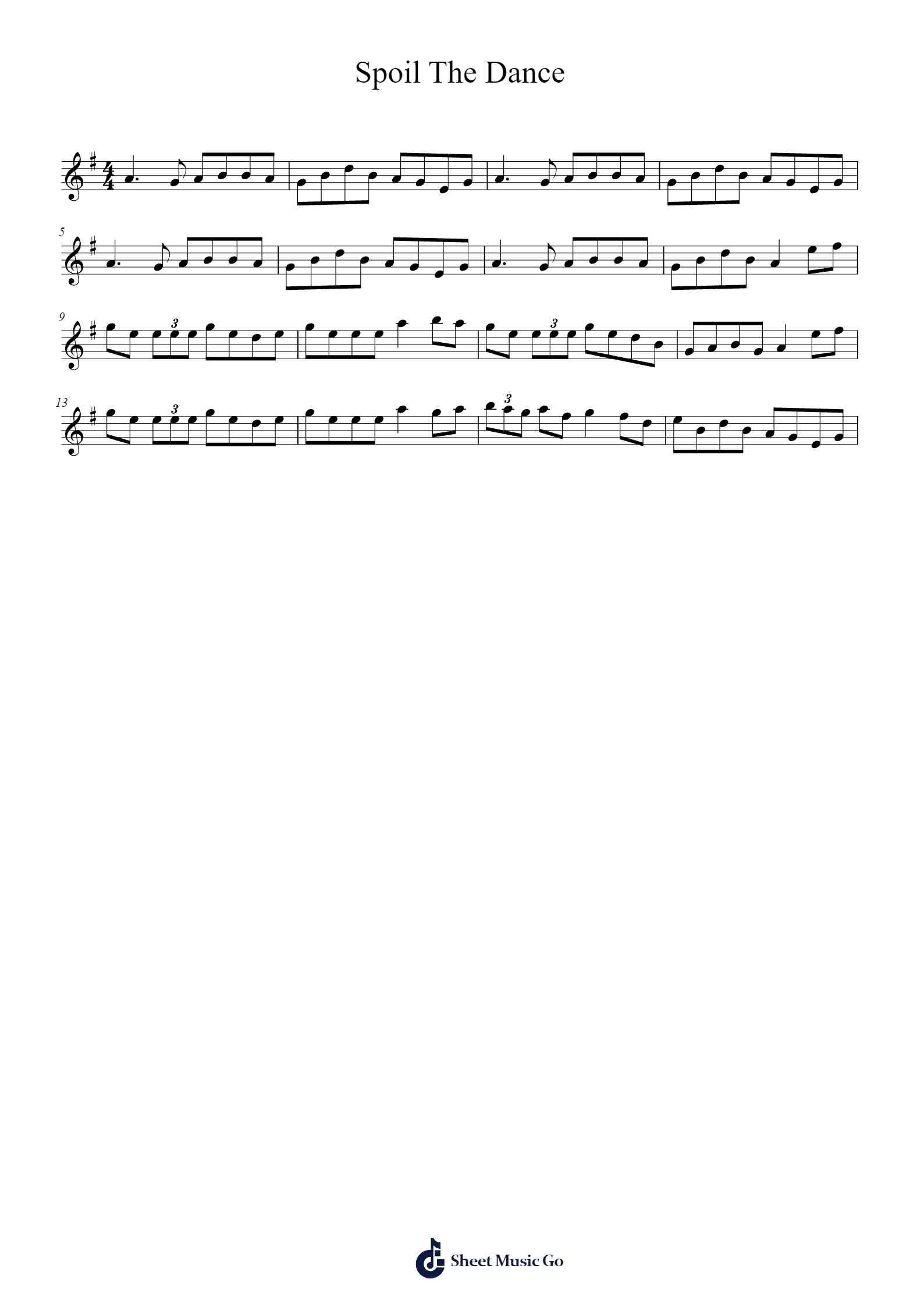 Spoil The Dance Sheet Music by StripperOrange-Arr.Wrightthodore Wolfgai