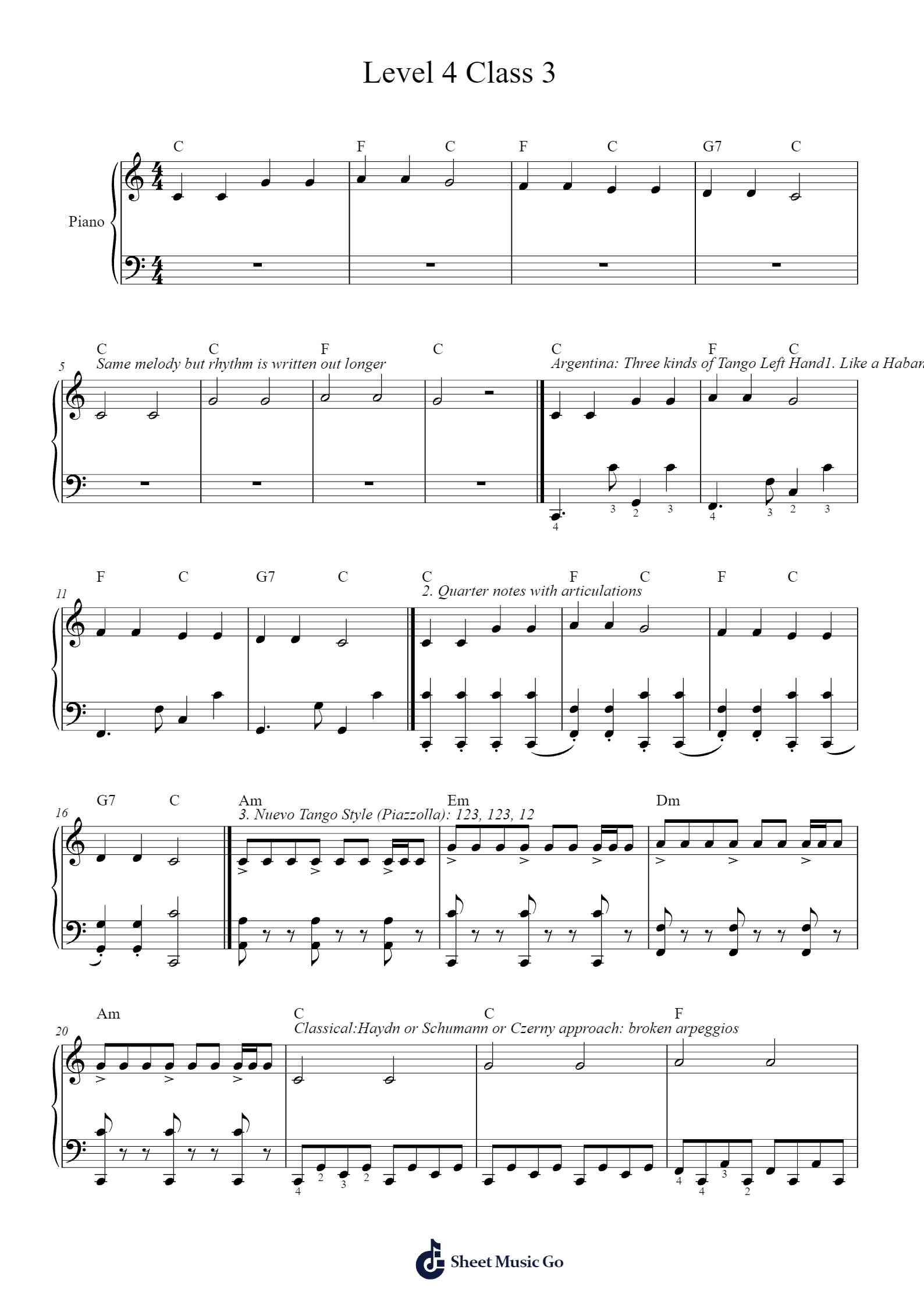 Level 4 Class 3 Sheet Music by Sonja Ferris Florman-Arr.Janecher Duh