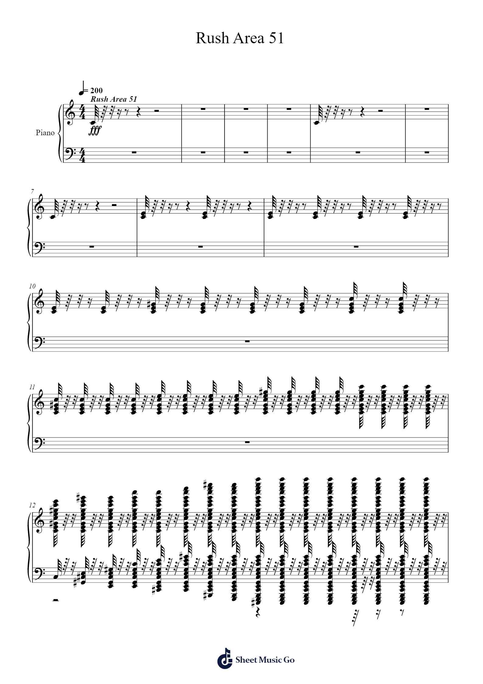 Rush Area 51 악보 Sheet Music Boss - 편곡 Leighborn