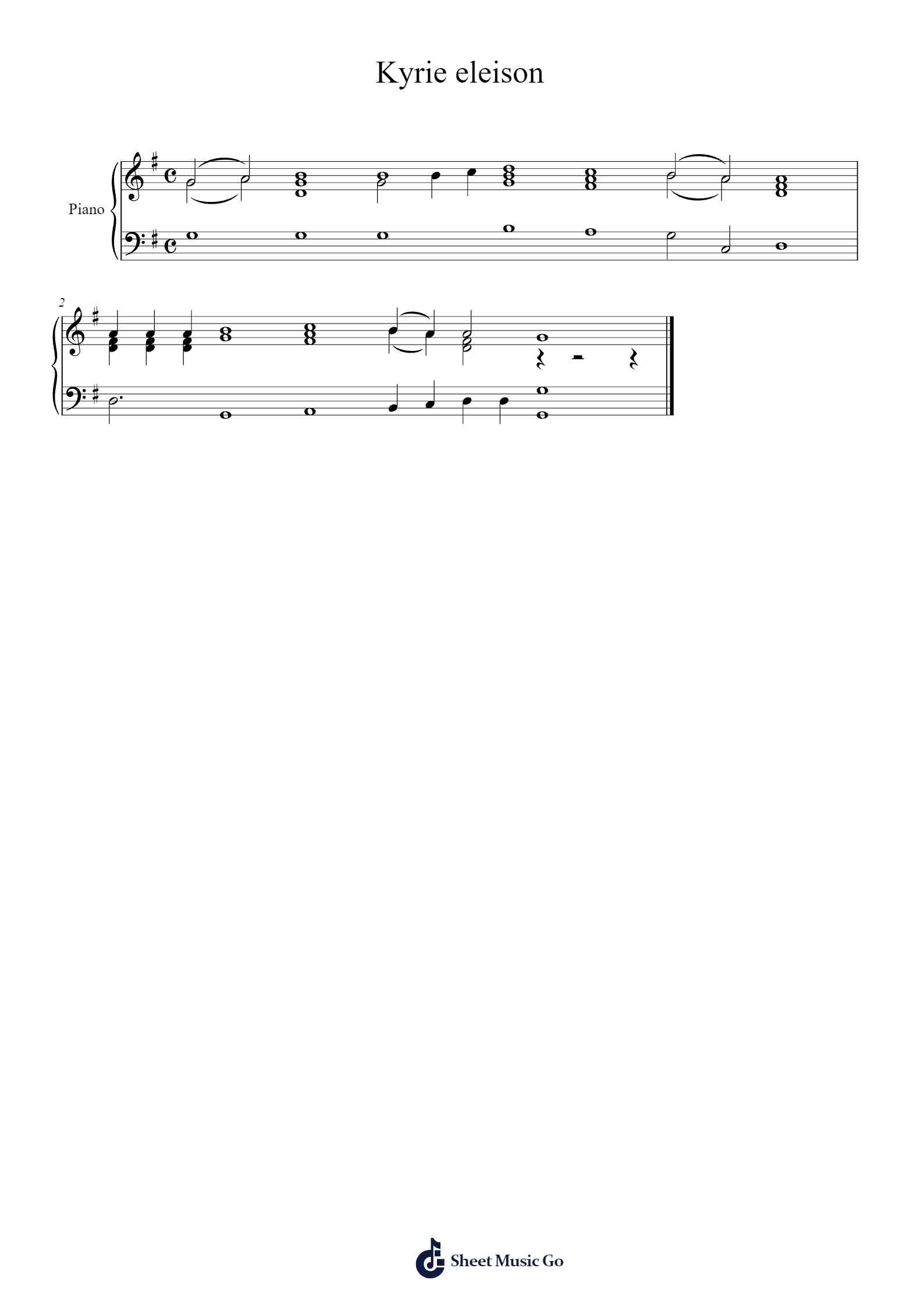 Kyrie eleison Partition par Isaac Watts - Arr. Milesbloor
