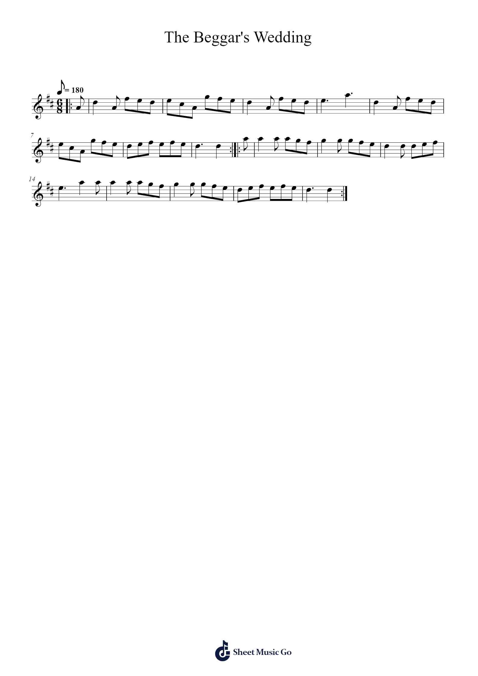 The Beggar's Wedding Partition par Bruce Shawyer - Arr. Shirvien