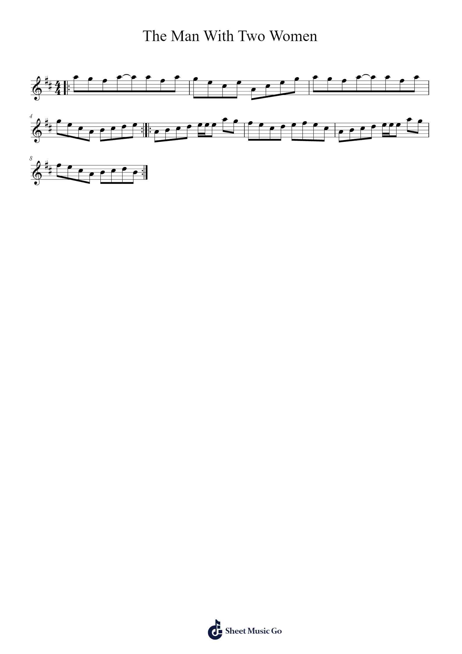 The Man With Two Women Sheet Music by -Arr.Dilmos